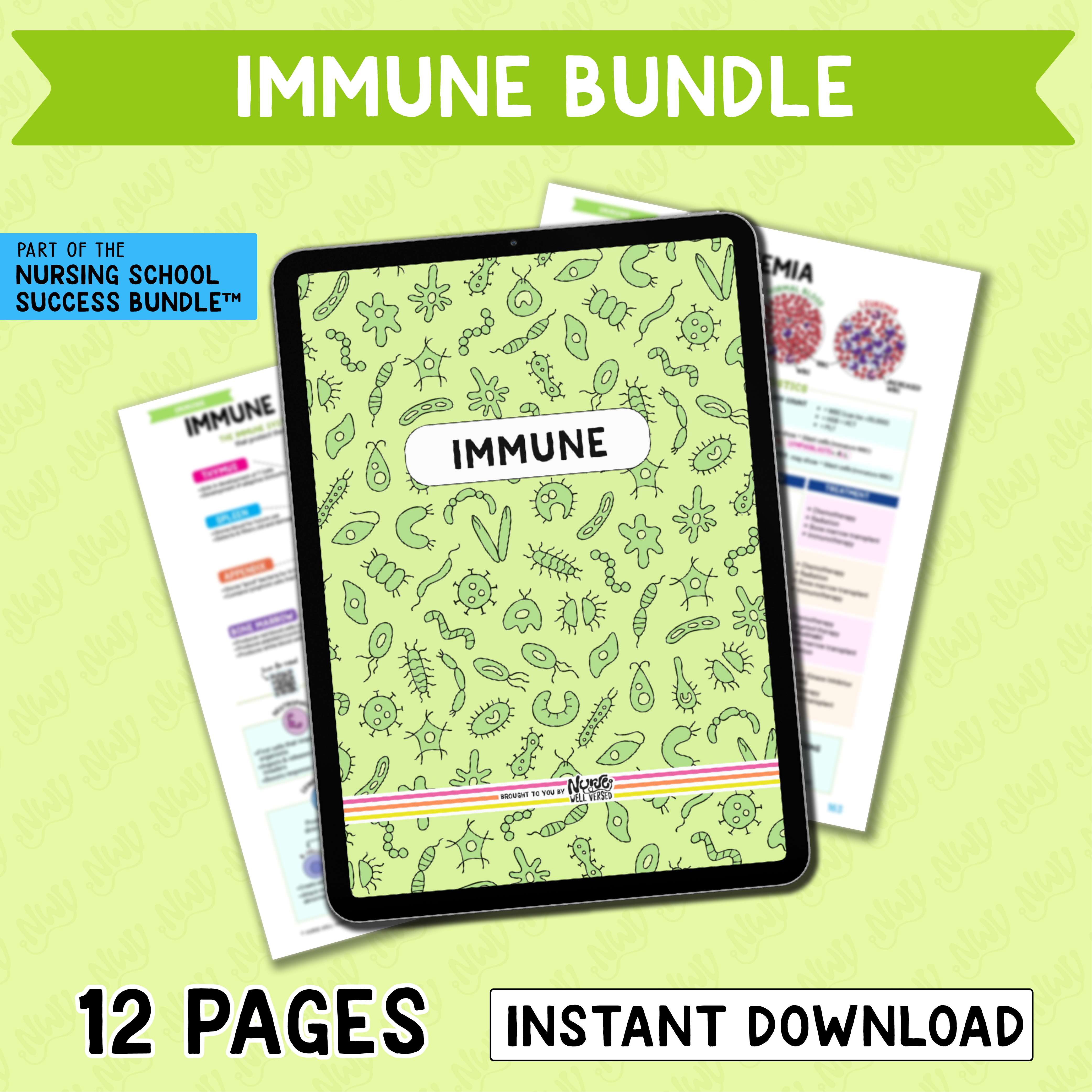 Immune Bundle | E-Book – Nurse Well Versed