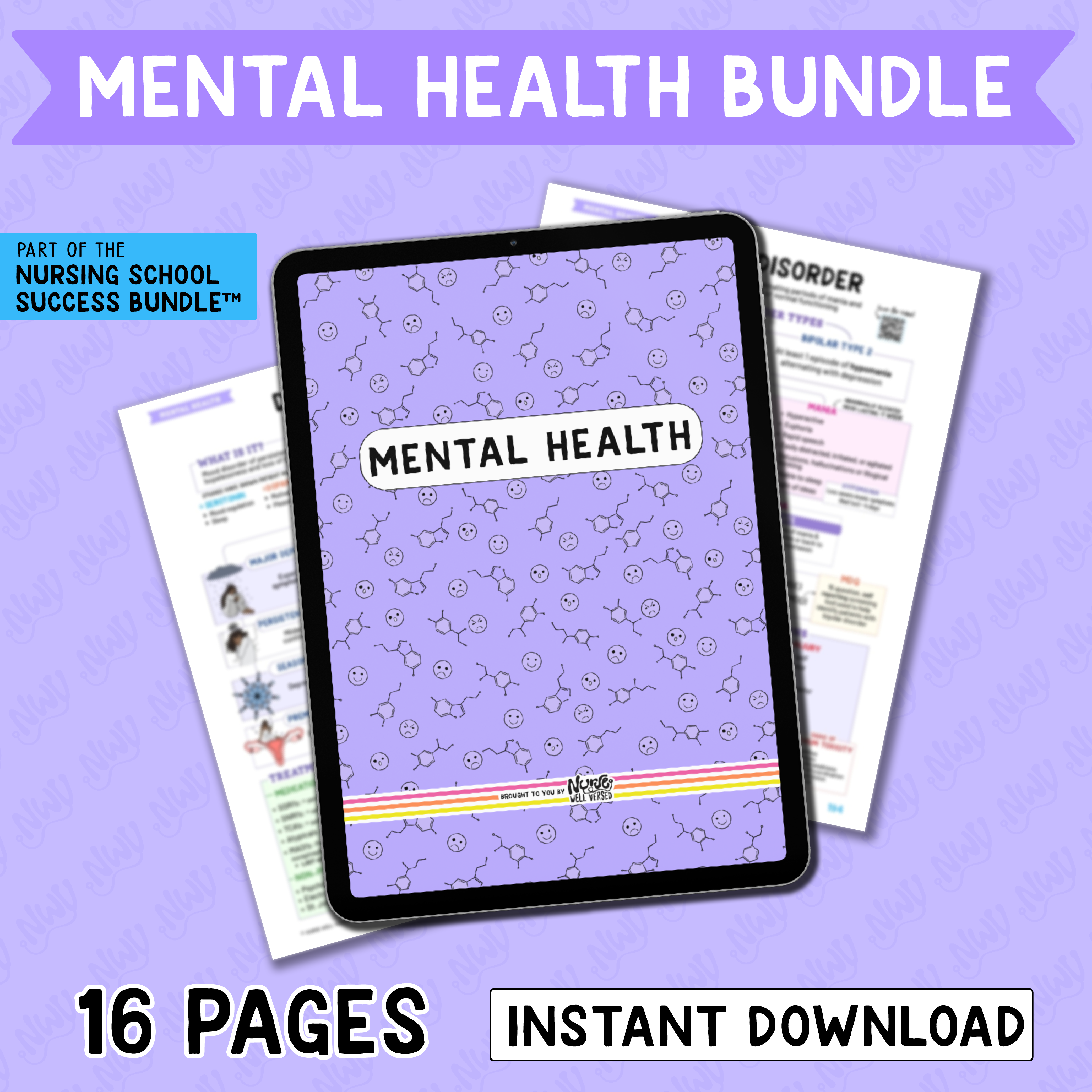 Mental Health Bundle | E-Book – Nurse Well Versed