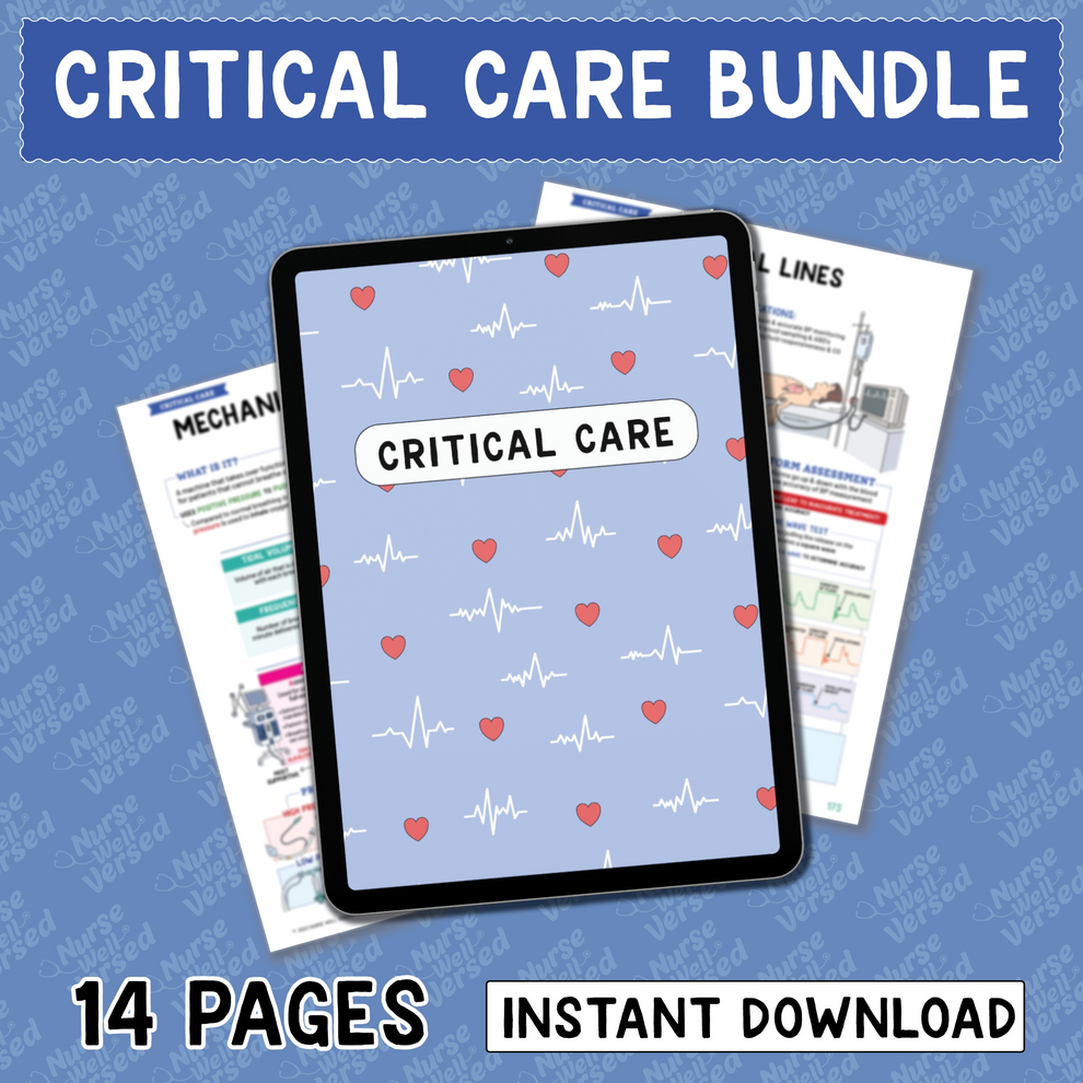 Critical Care Bundle – Nurse Well Versed™