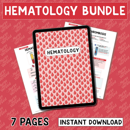Hematology Bundle – Nurse Well Versed™