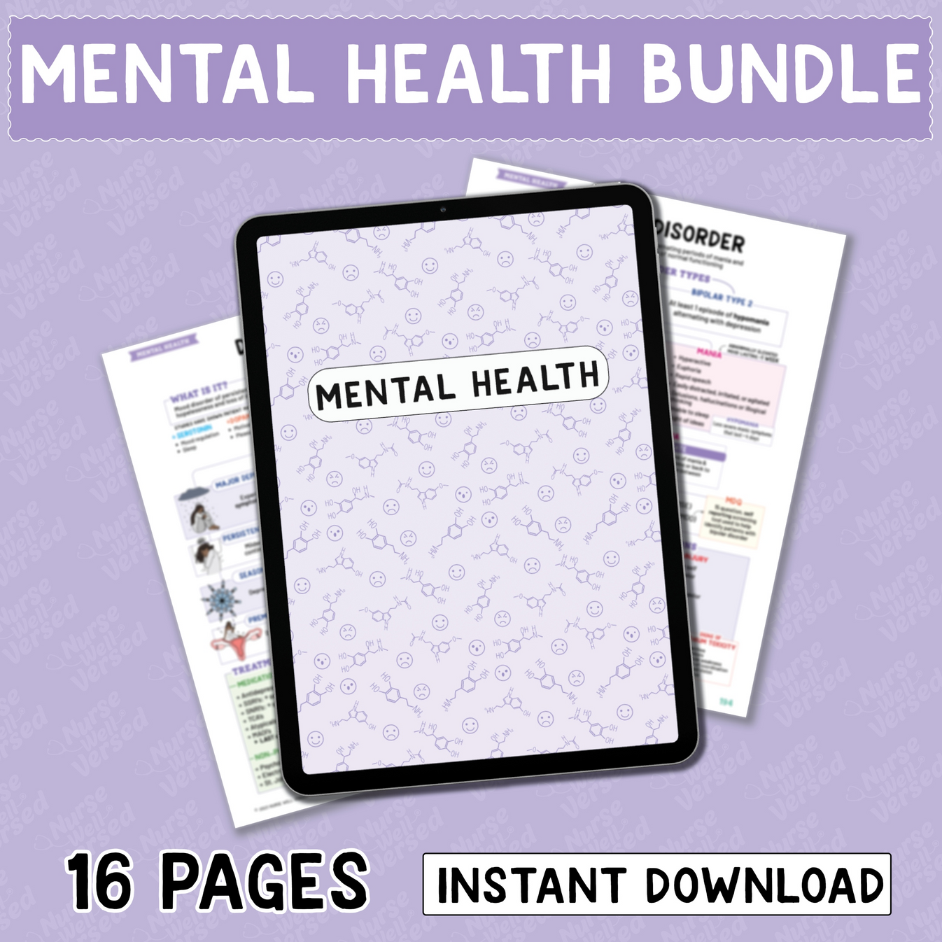 Mental Health Bundle – Nurse Well Versed™